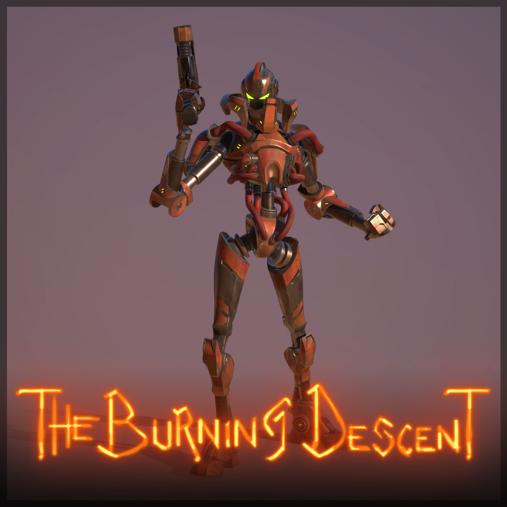 ArtStation - The Burning Descent | Training Bot