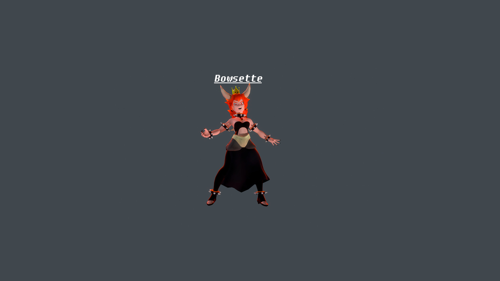 ArtStation - Bowsette Lowpoly