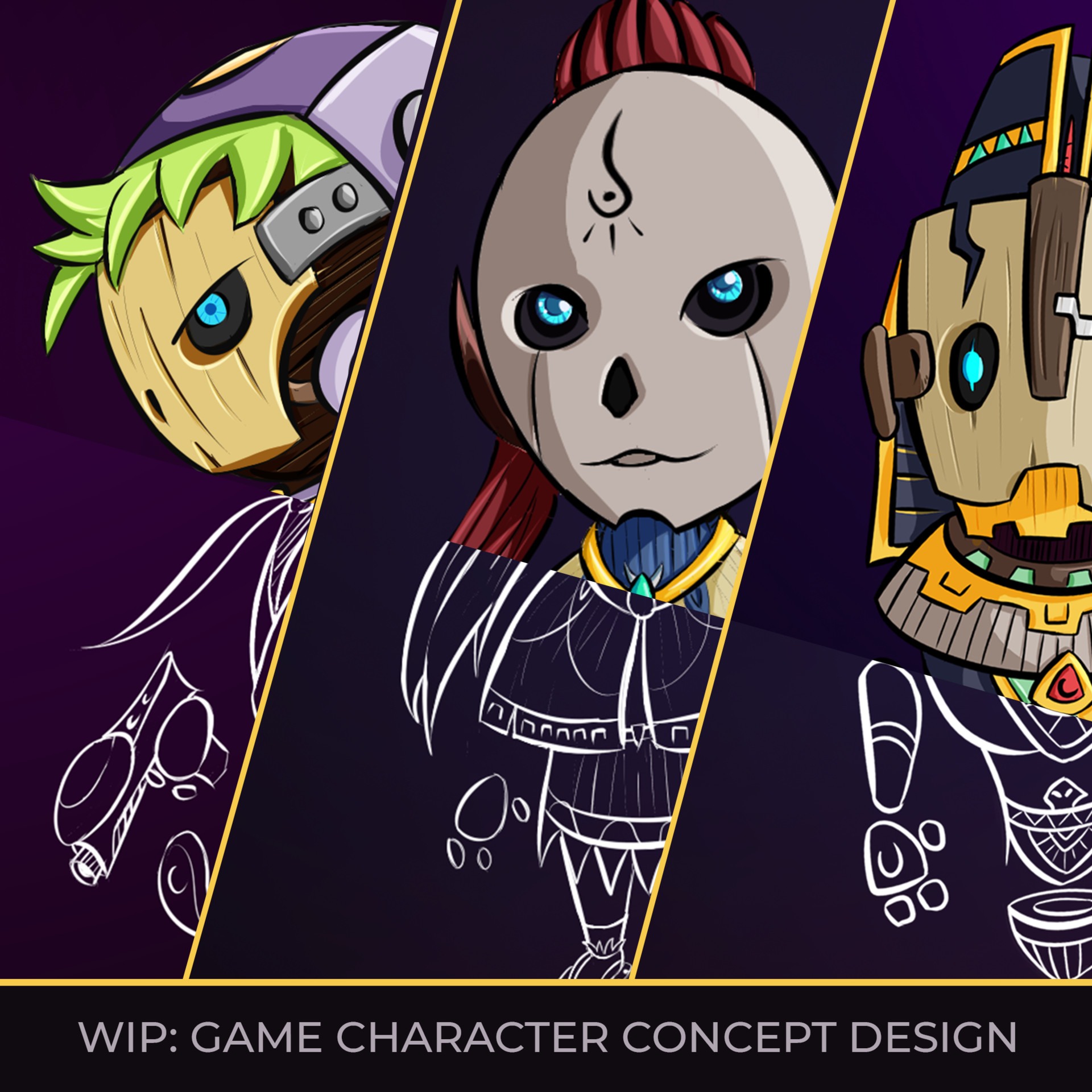 ArtStation - WIP: Game Character Concept Design