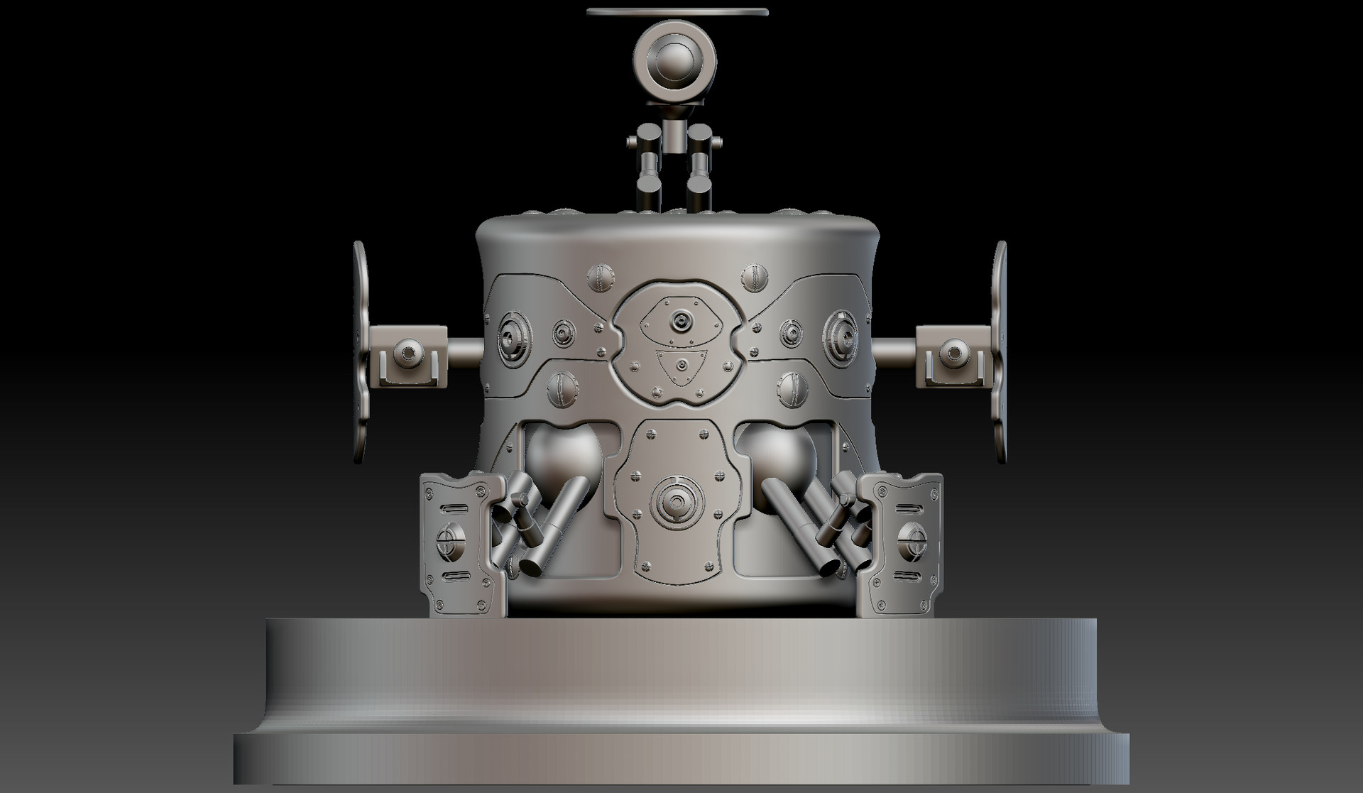 ArtStation - cylinderBot_A_progress