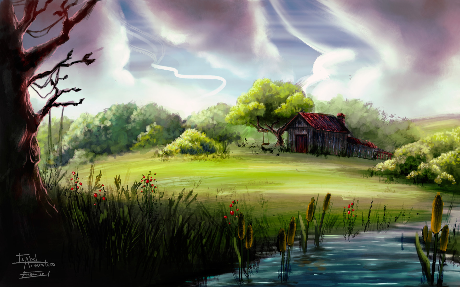 ArtStation - Landscape #05 + Thumbnail process