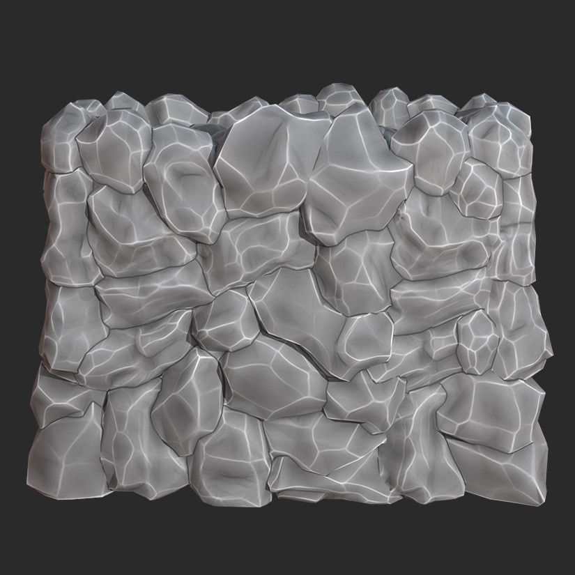 ArtStation - Stylized Modular Rock Walls