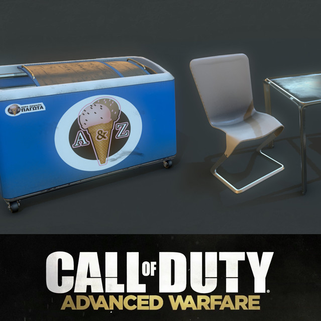 ArtStation - Cafe Props - CoD - AW