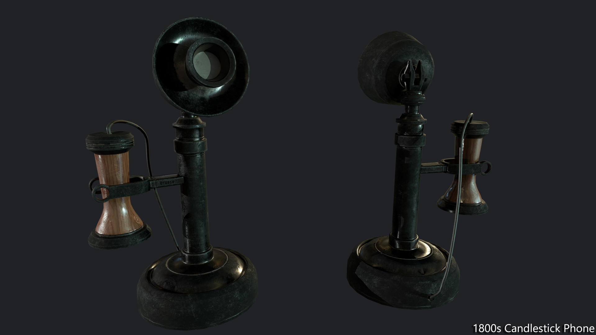 ArtStation - 1800s Candlestick Phone