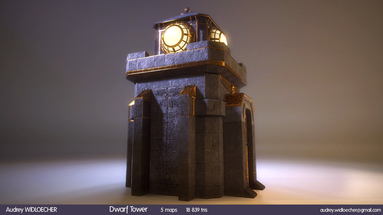 ArtStation - Dwarf Tower, Audrey Widloecher