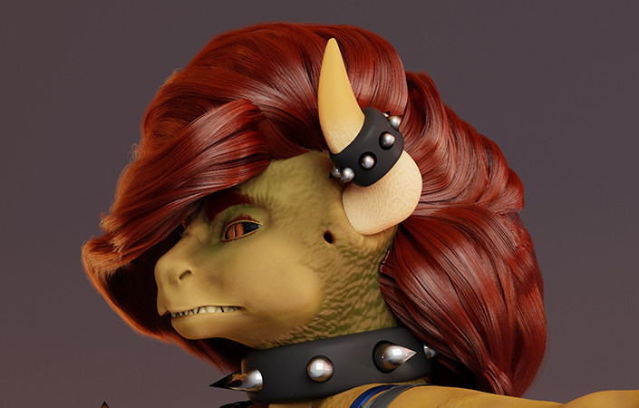 ArtStation - The Lizard Queen (WIP)