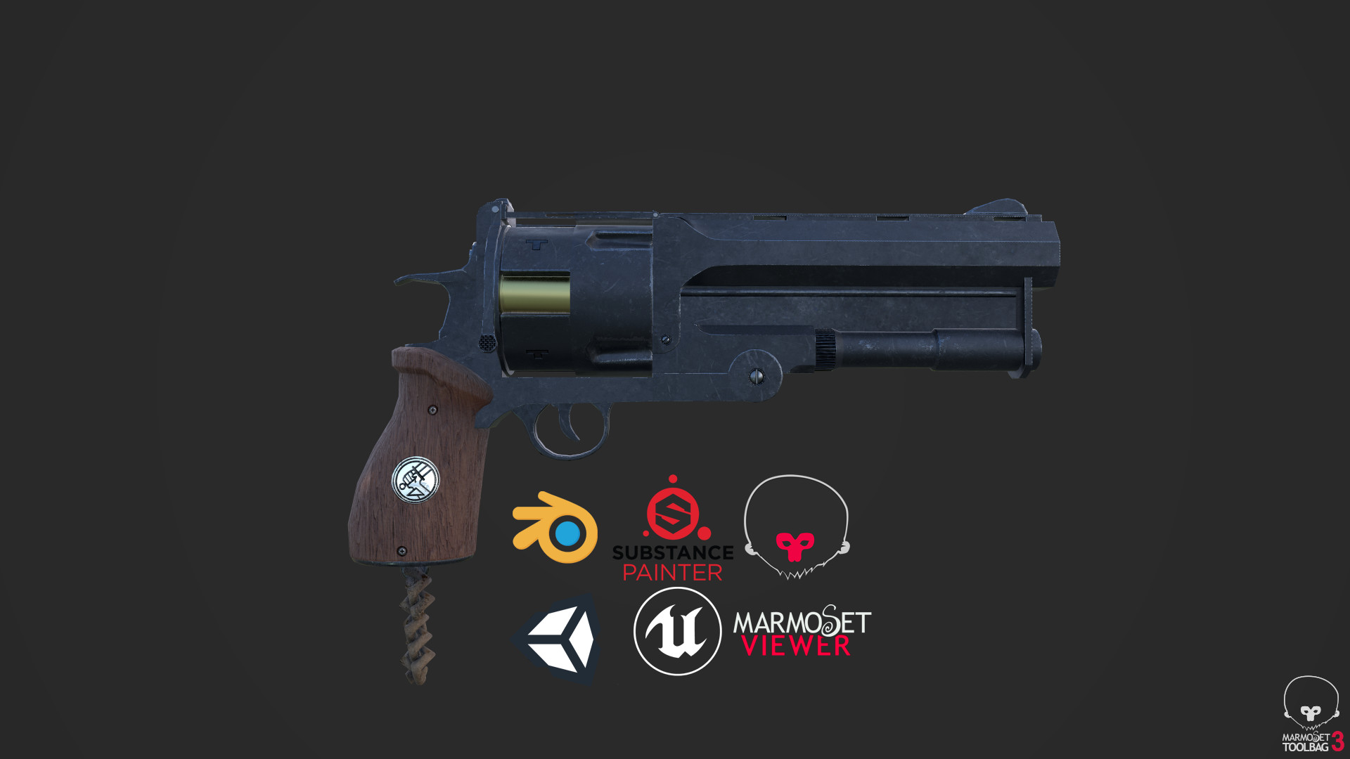 ArtStation - Hellboy's Samaritan Revolver