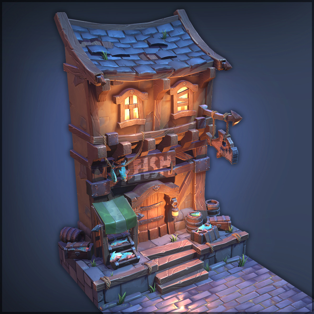 ArtStation - Fishmonger shop