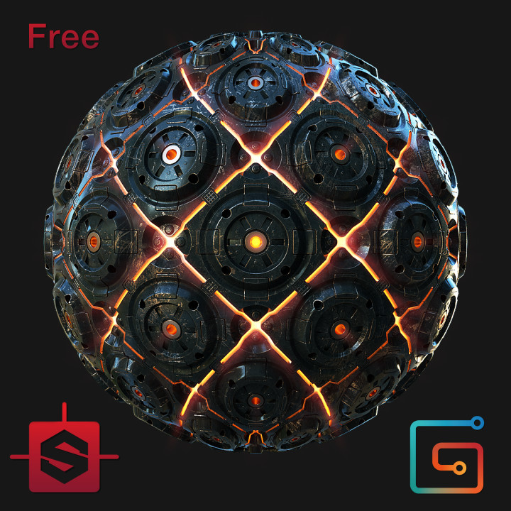 ArtStation - Sci-fi panel texture