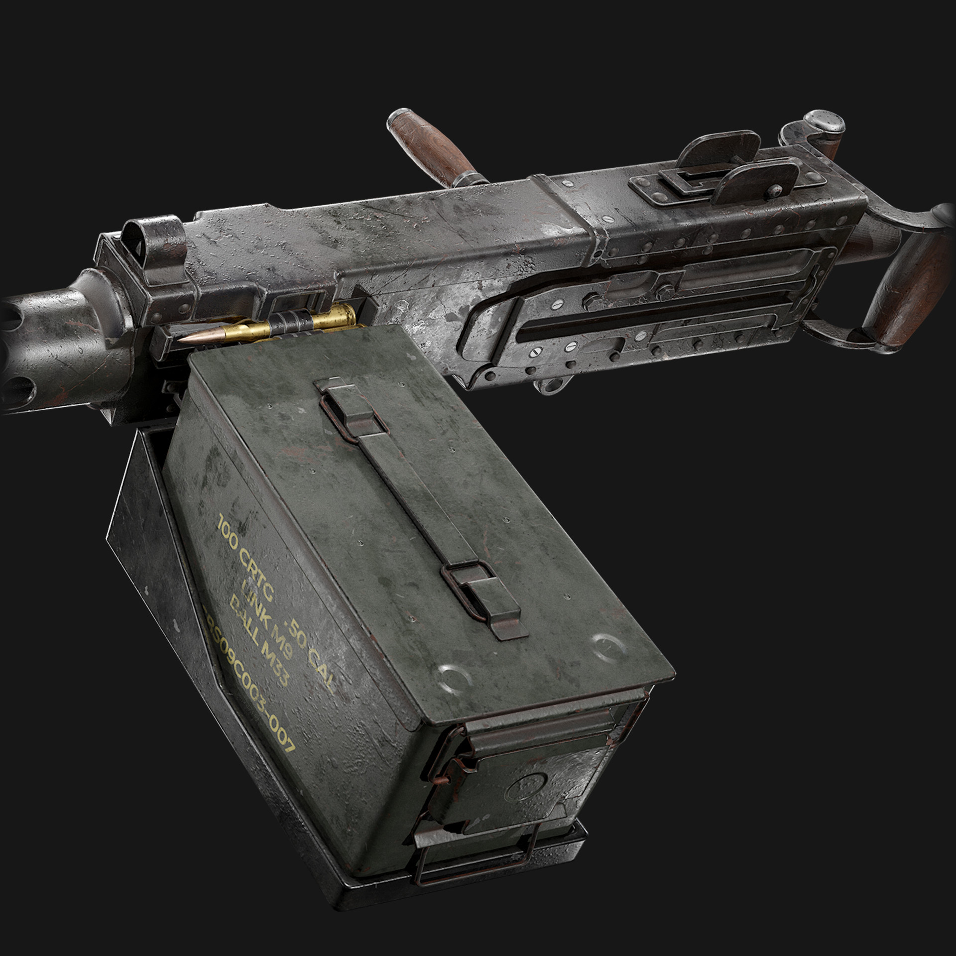 ArtStation - Browning Machine Gun