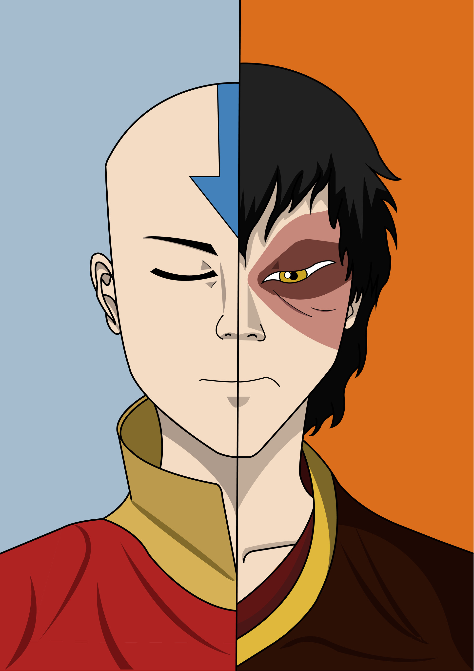 ArtStation - Avatar: The Last Airbender, Aang and Zuko