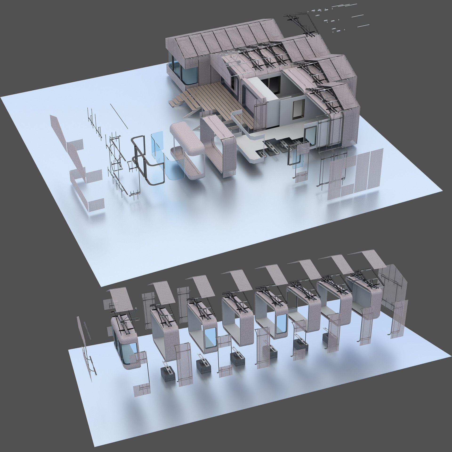 ArtStation - Modular Tower Overall Design Package