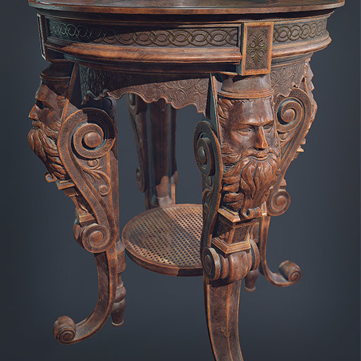 ArtStation - Prop - Round Table