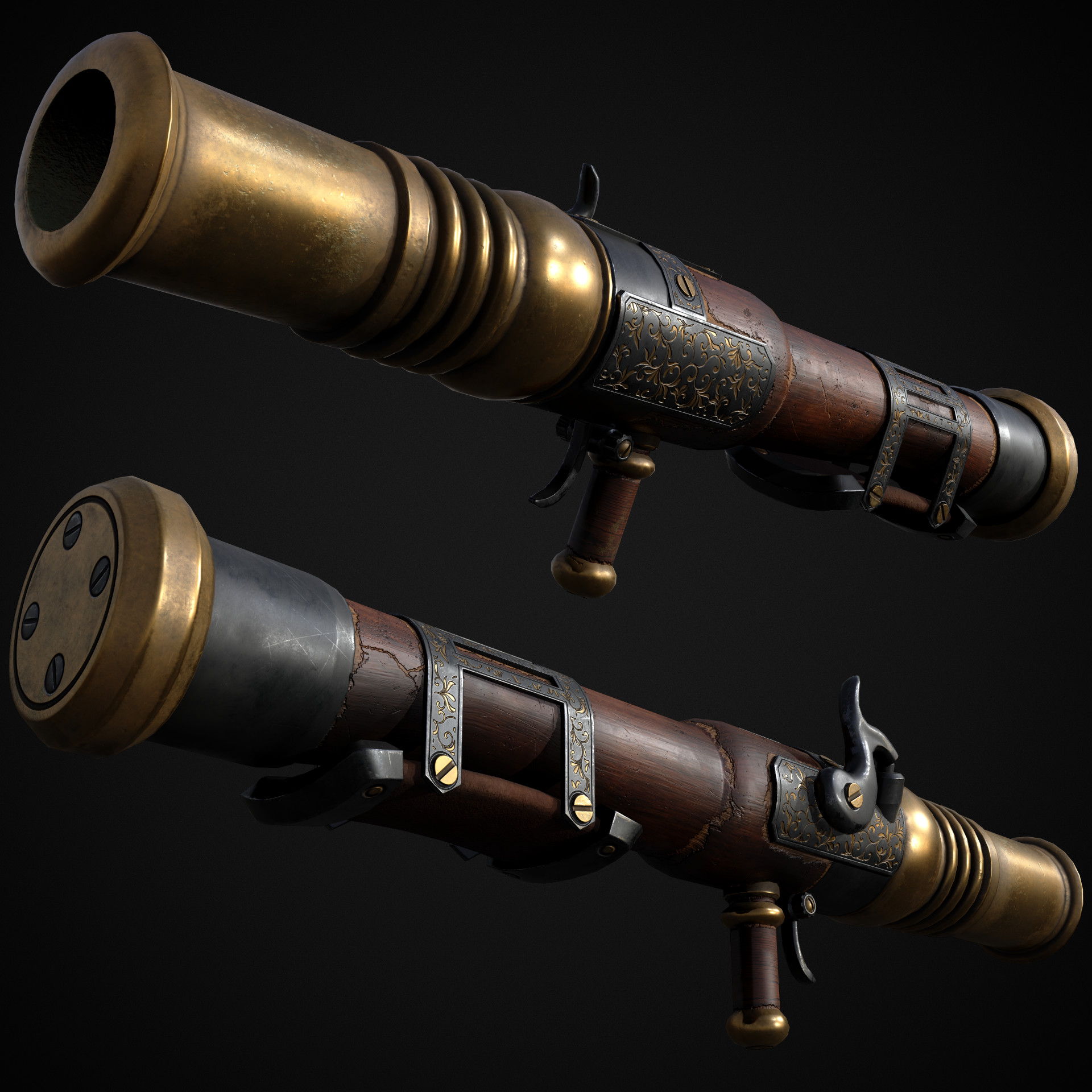 ArtStation - Steampunk heavy gun