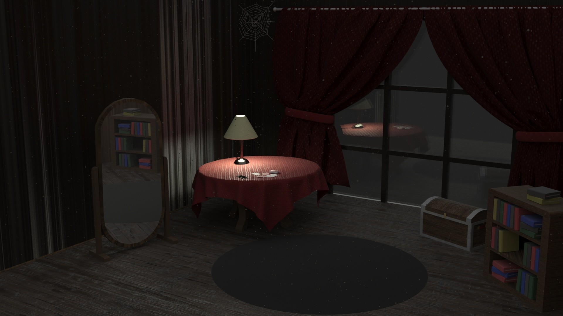 ArtStation - 3D Midterm (Spooky Attic)