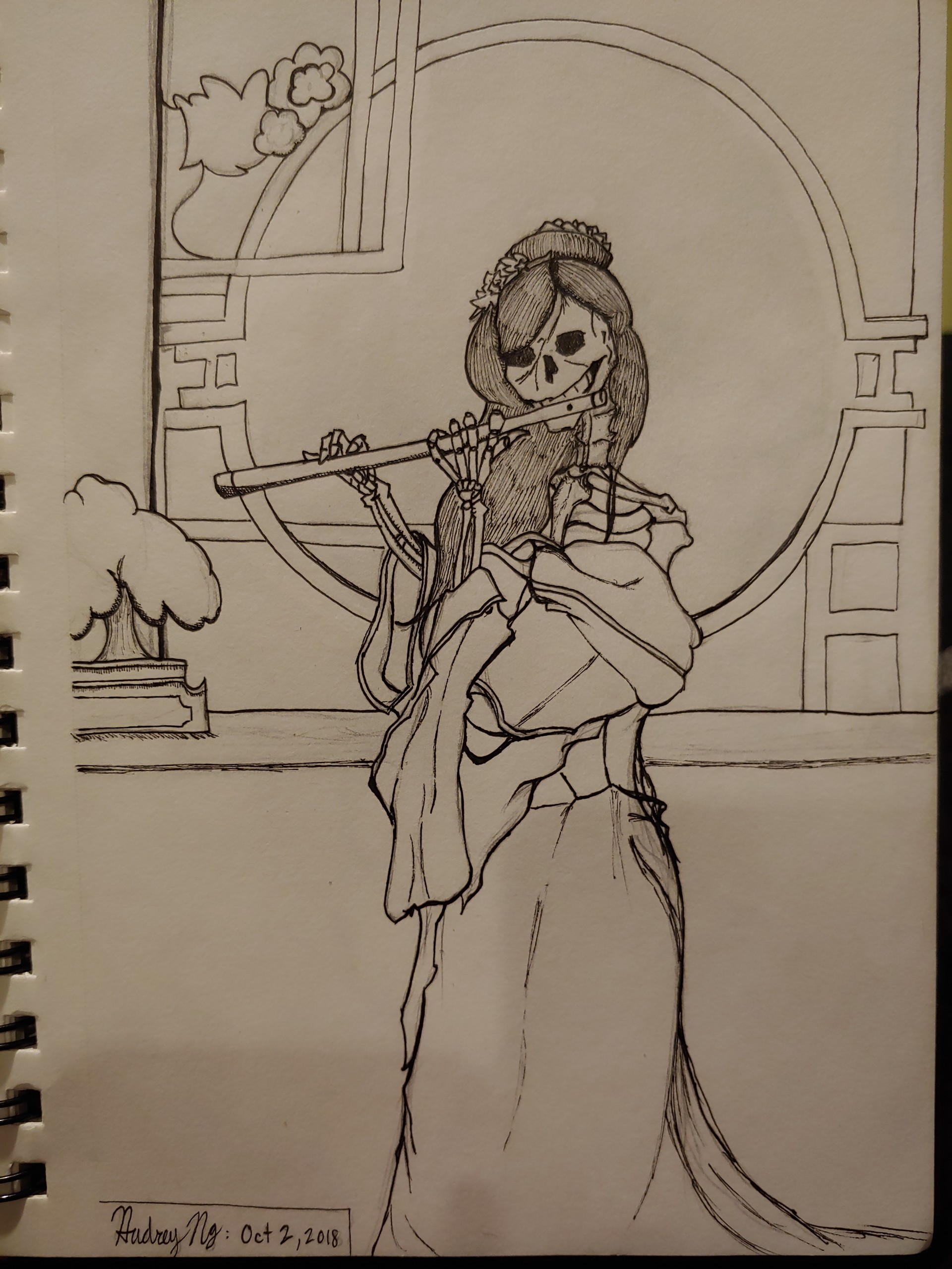 ArtStation - Song from the Dead - Inktober Piece