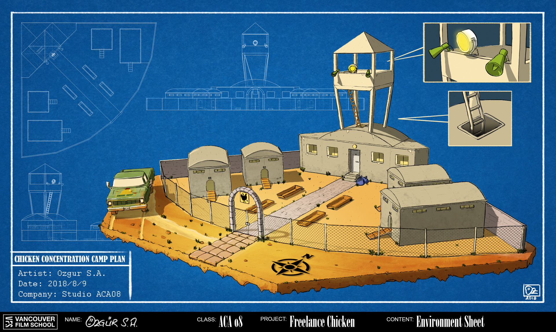 ArtStation - Freelance Chicken: Concentration Camp