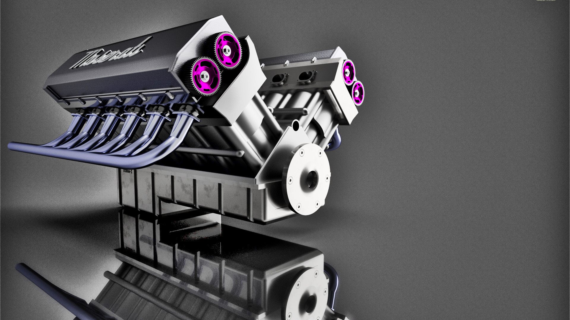 ArtStation - Maserati v12 engine