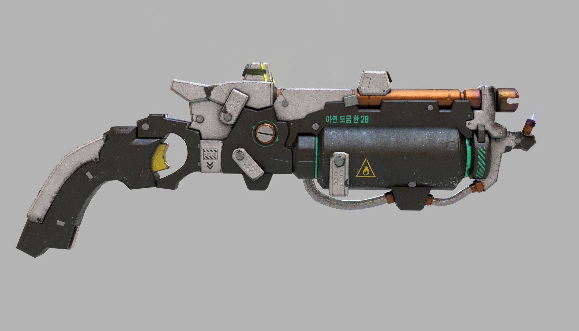 ArtStation - Futuristic flamethrower