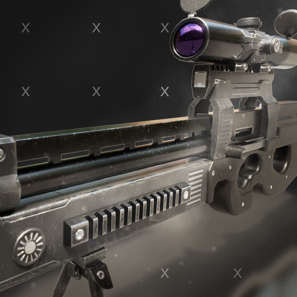 ArtStation - P90 custom rifle mod