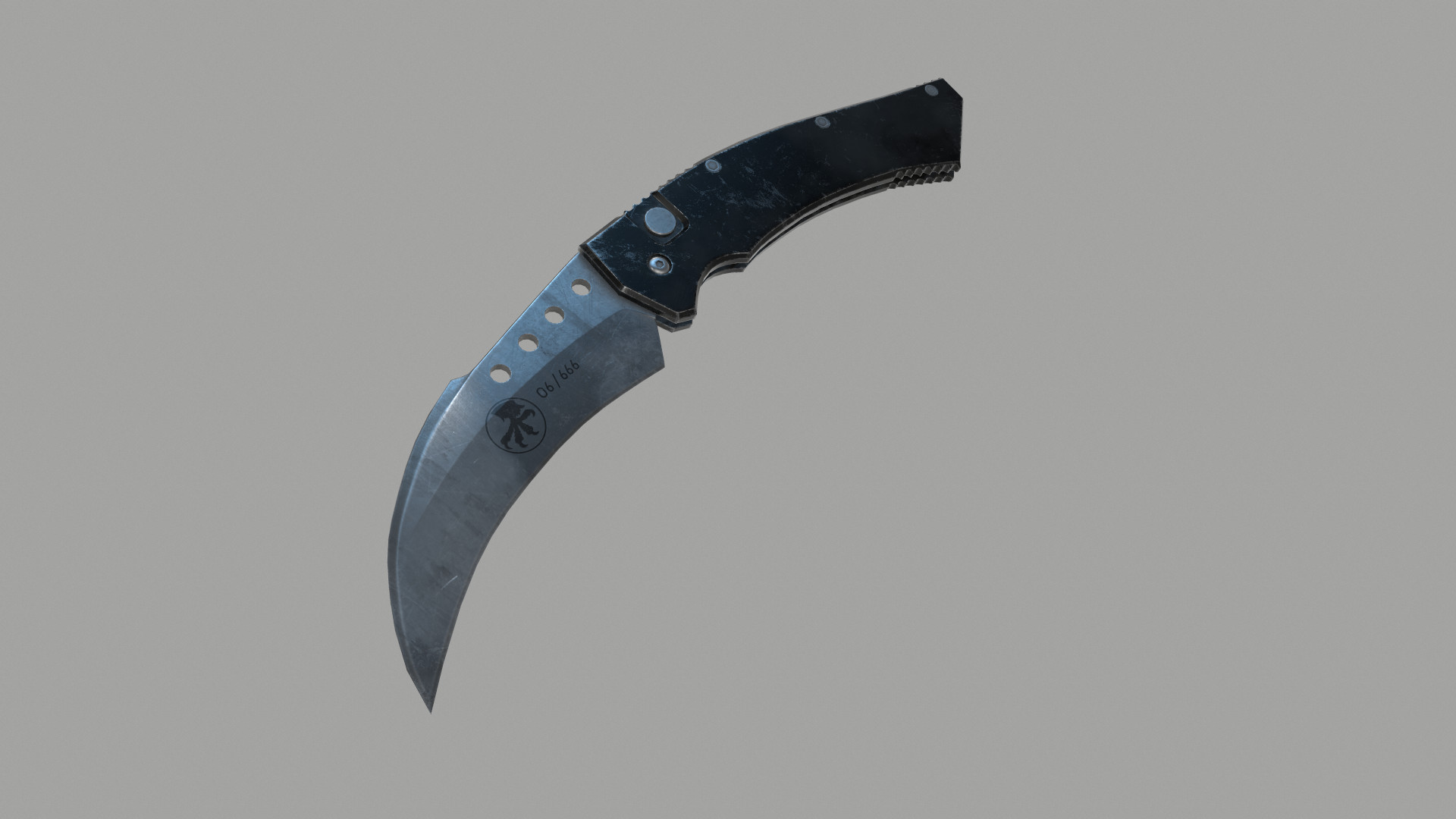 ArtStation - Hawk knife fps model