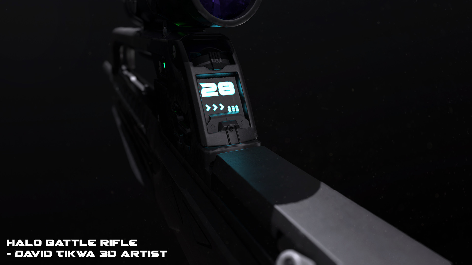 ArtStation - Halo Battle Rifle