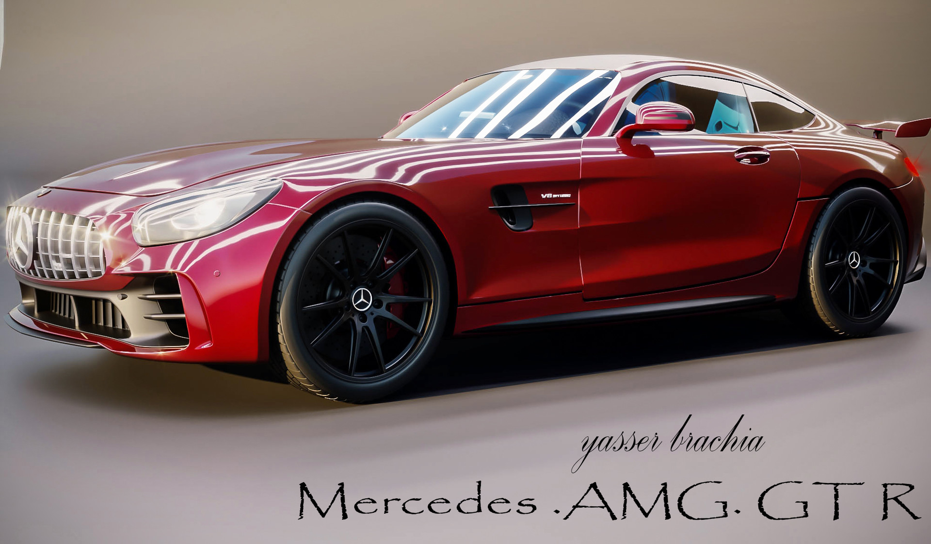 ArtStation - mercedes benz amg gtr