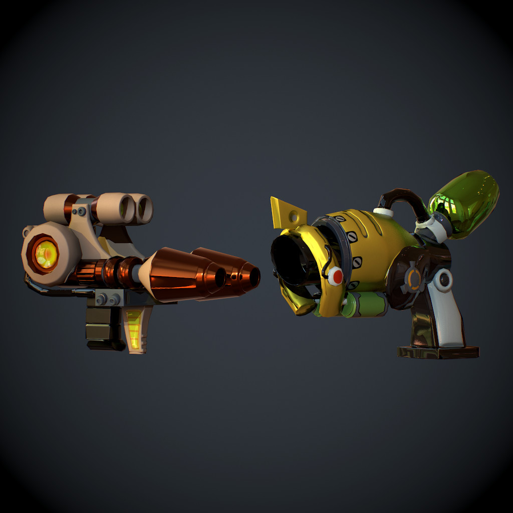 ArtStation - Guns from Ratchet & Clank