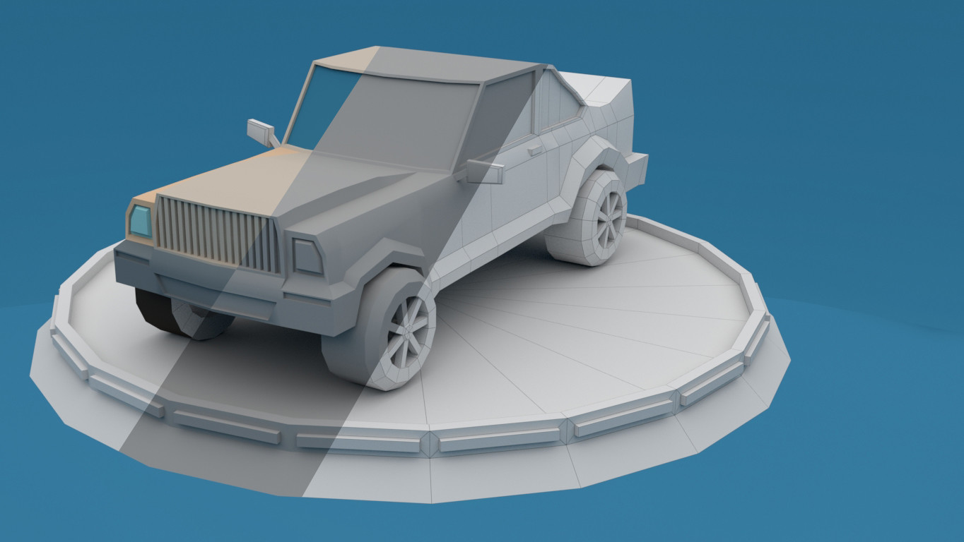 ArtStation - LOW POLY CAR