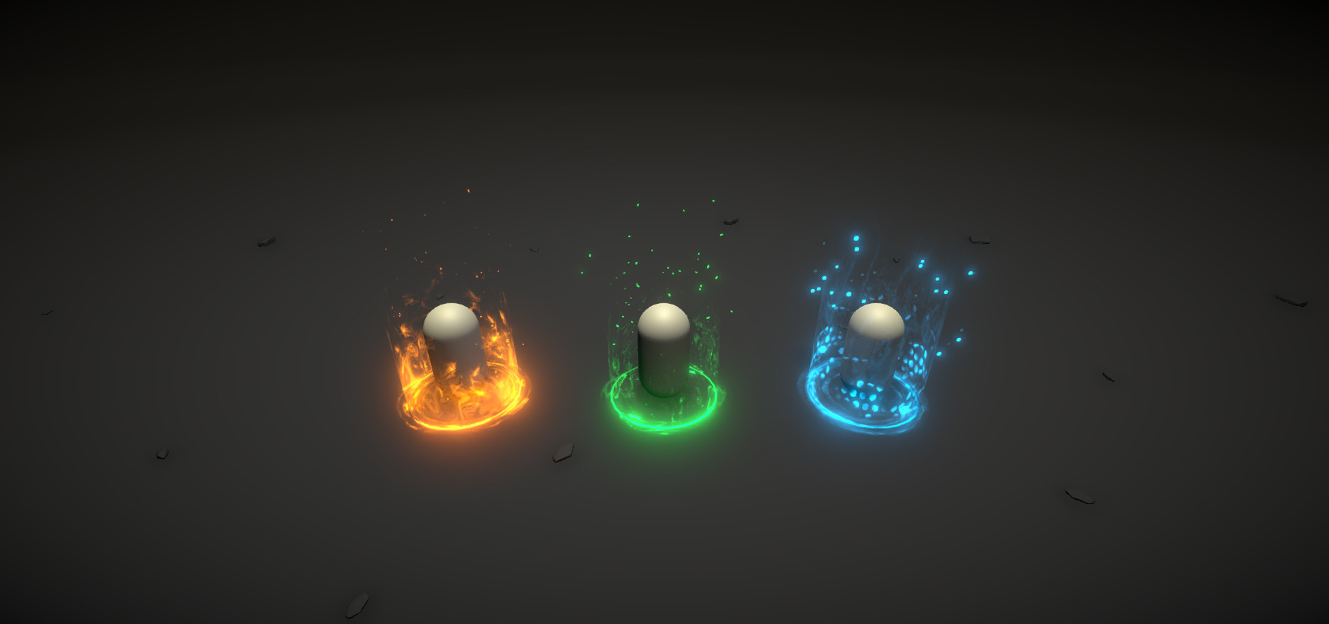 ArtStation - Character Selection VFX / Fire Flames