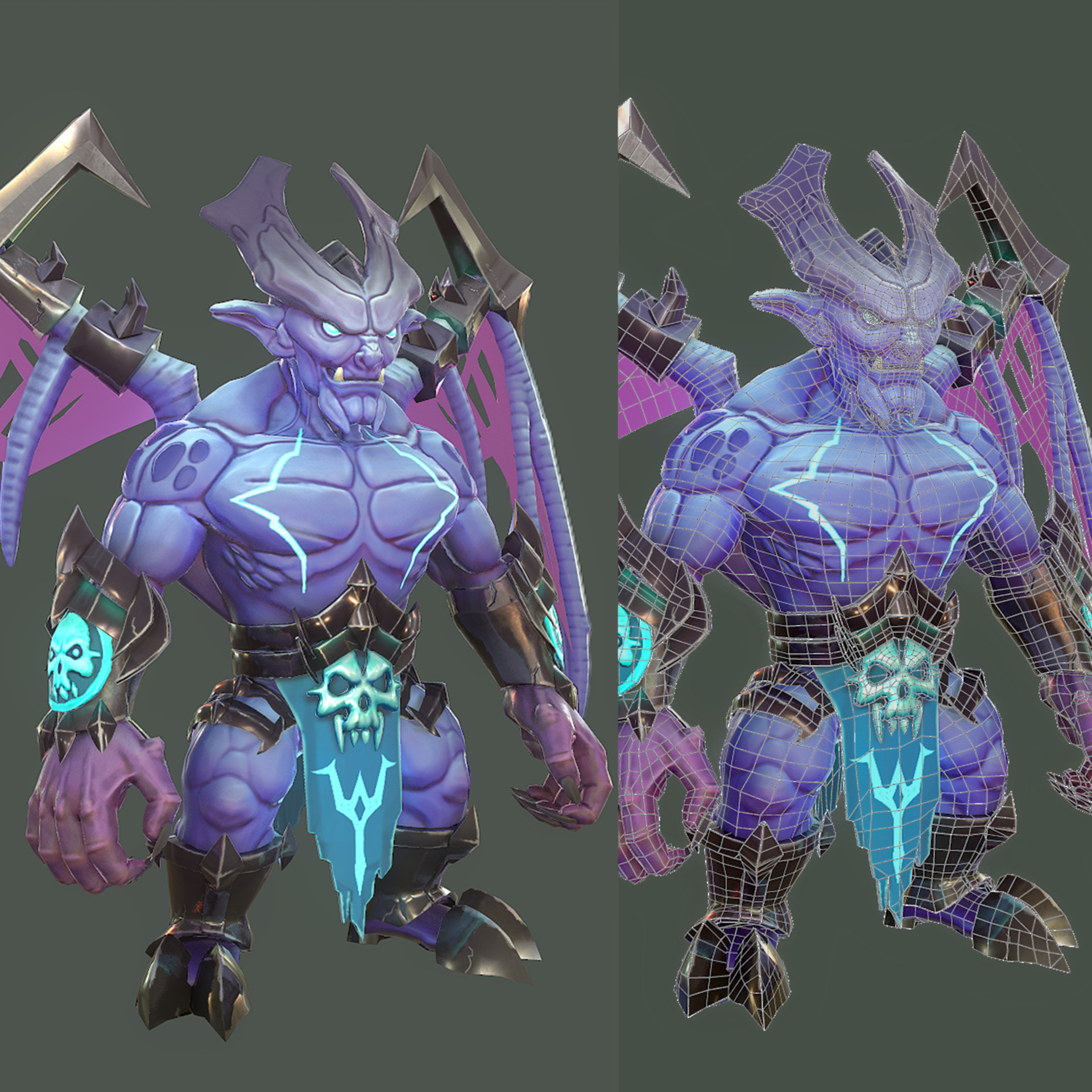 ArtStation - Blue Devil