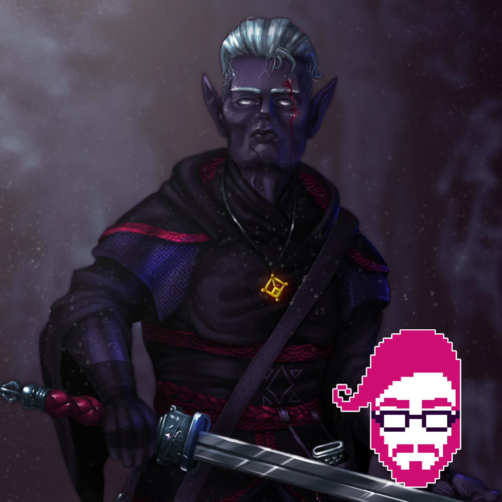 ArtStation - Drow Bones Oracle - Pathfinder RPG Character Portrait