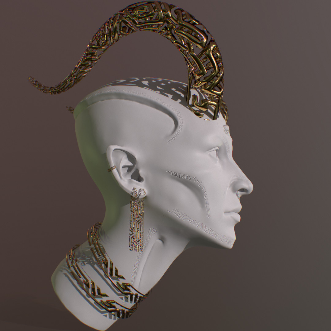 ArtStation - Horned Demon Animated Speed Sculpt