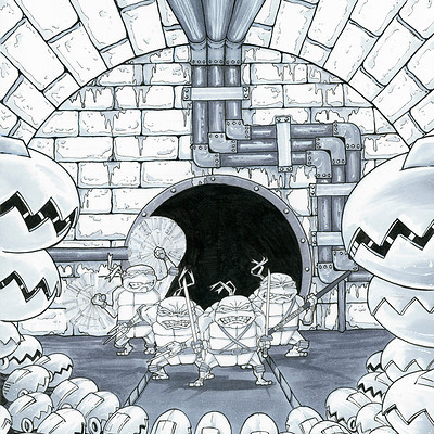 ArtStation - TMNT Vs. The Mouser Horde