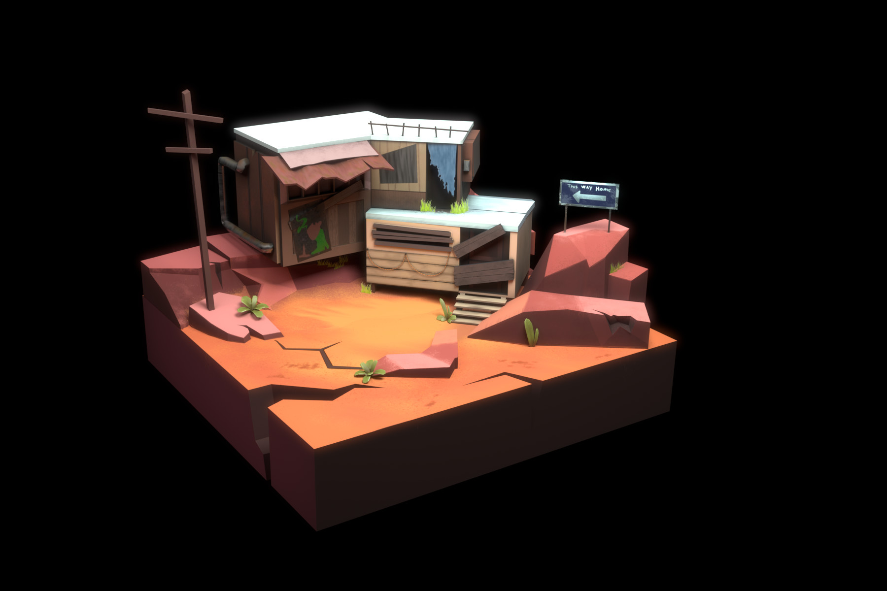 ArtStation - Desert Shack