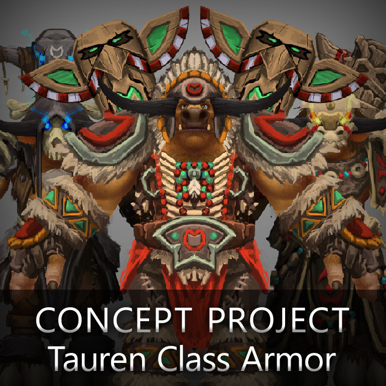 ArtStation - World of Warcraft - Racial Class Armor Design | Tauren
