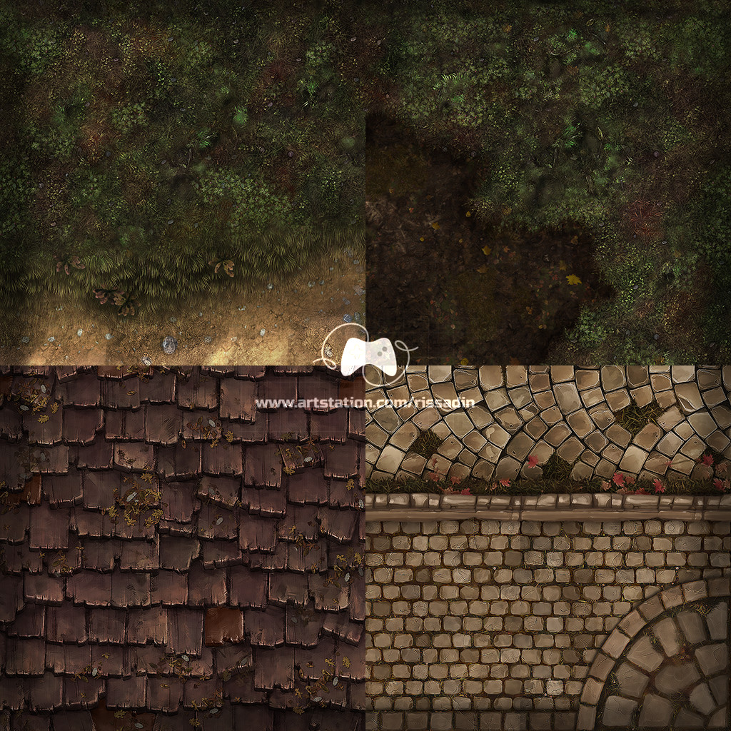 ArtStation - Hand Painted Fantasy Textures