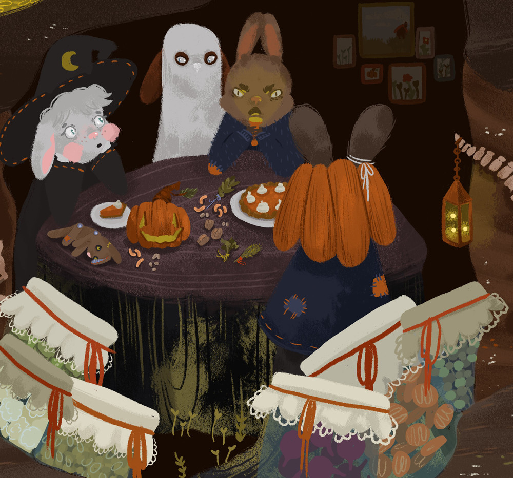 ArtStation - rabbit halloween