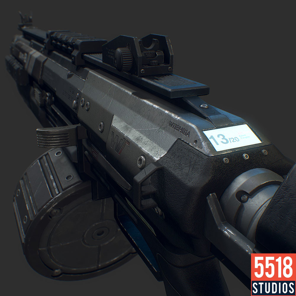 ArtStation - Realistic PBR Gun art test. Shots from engine.