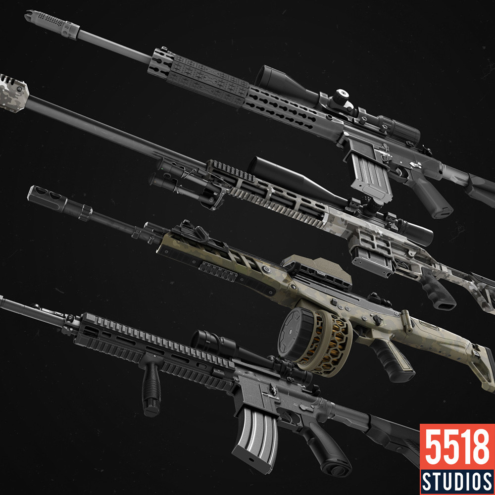 ArtStation - 3D weapons
