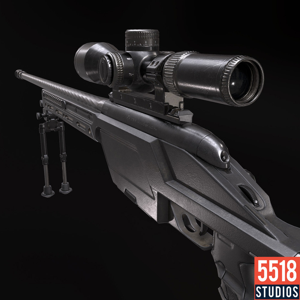 ArtStation - 3D Weapons. SSG-008 Unity3D