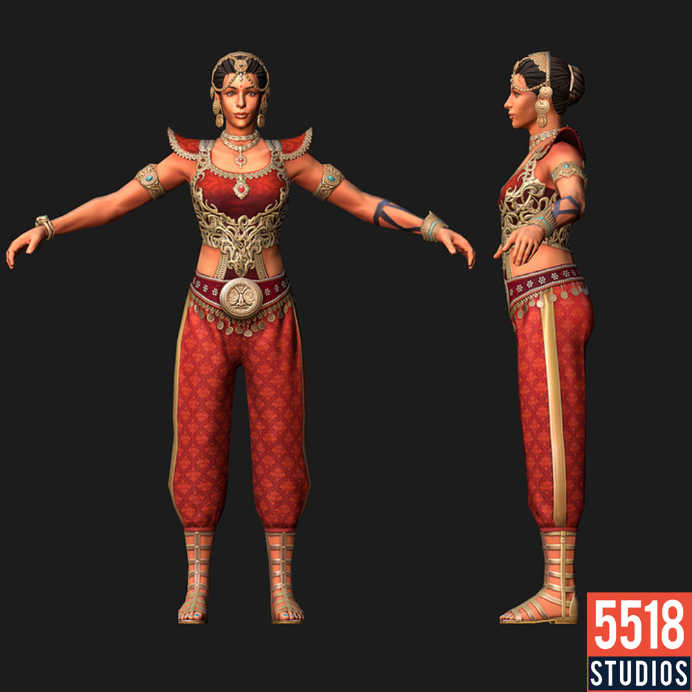 ArtStation - Nidhi 3D model for Temple Run 2