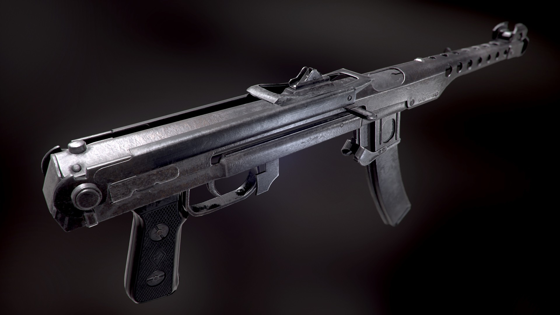 ArtStation - Soviet PPS-43 Submachine Gun
