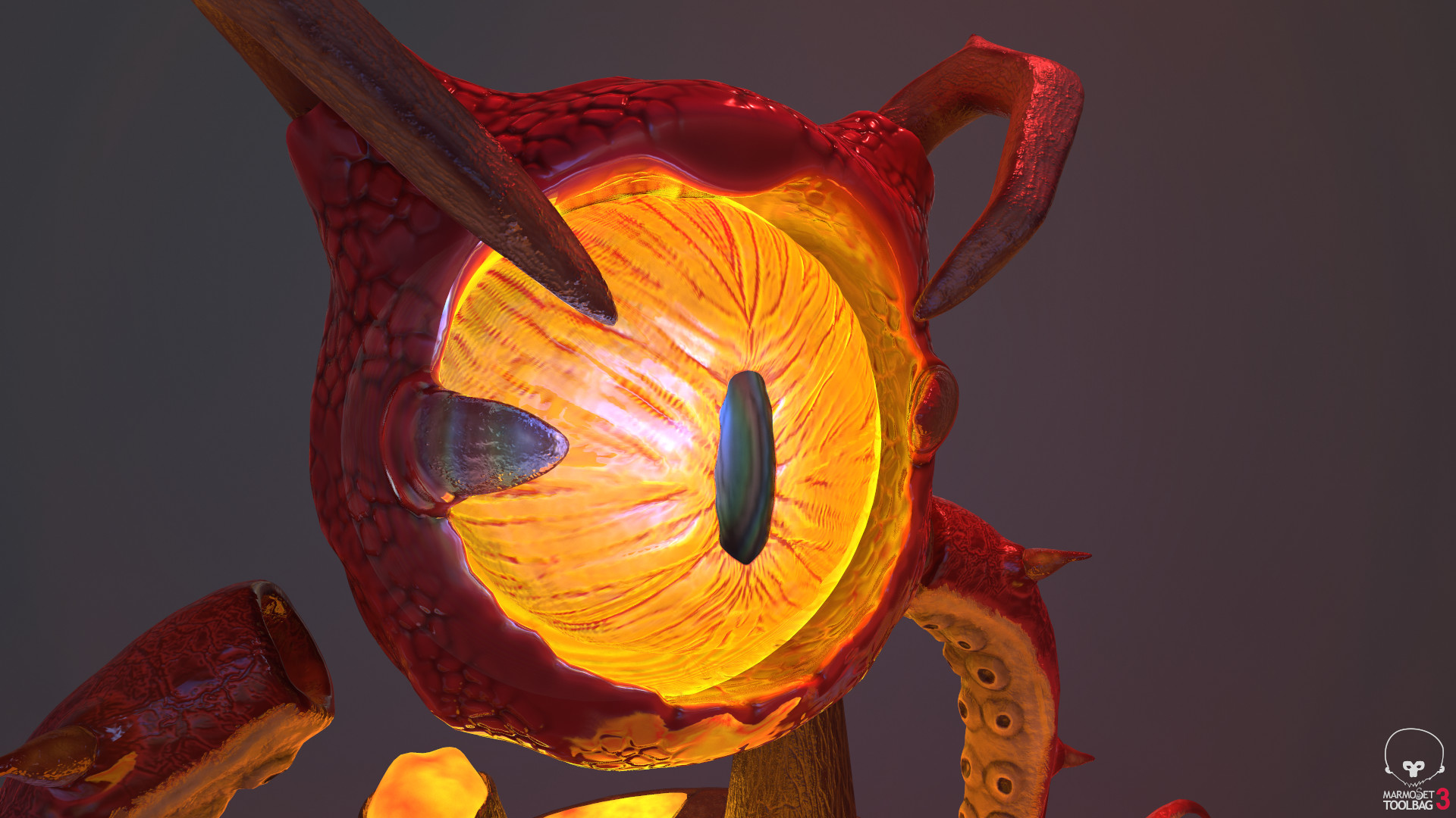 ArtStation - Volcano Eye - Sculpture