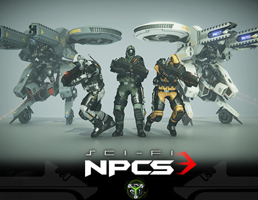 ArtStation - Sci-fi NPC 3 Characters