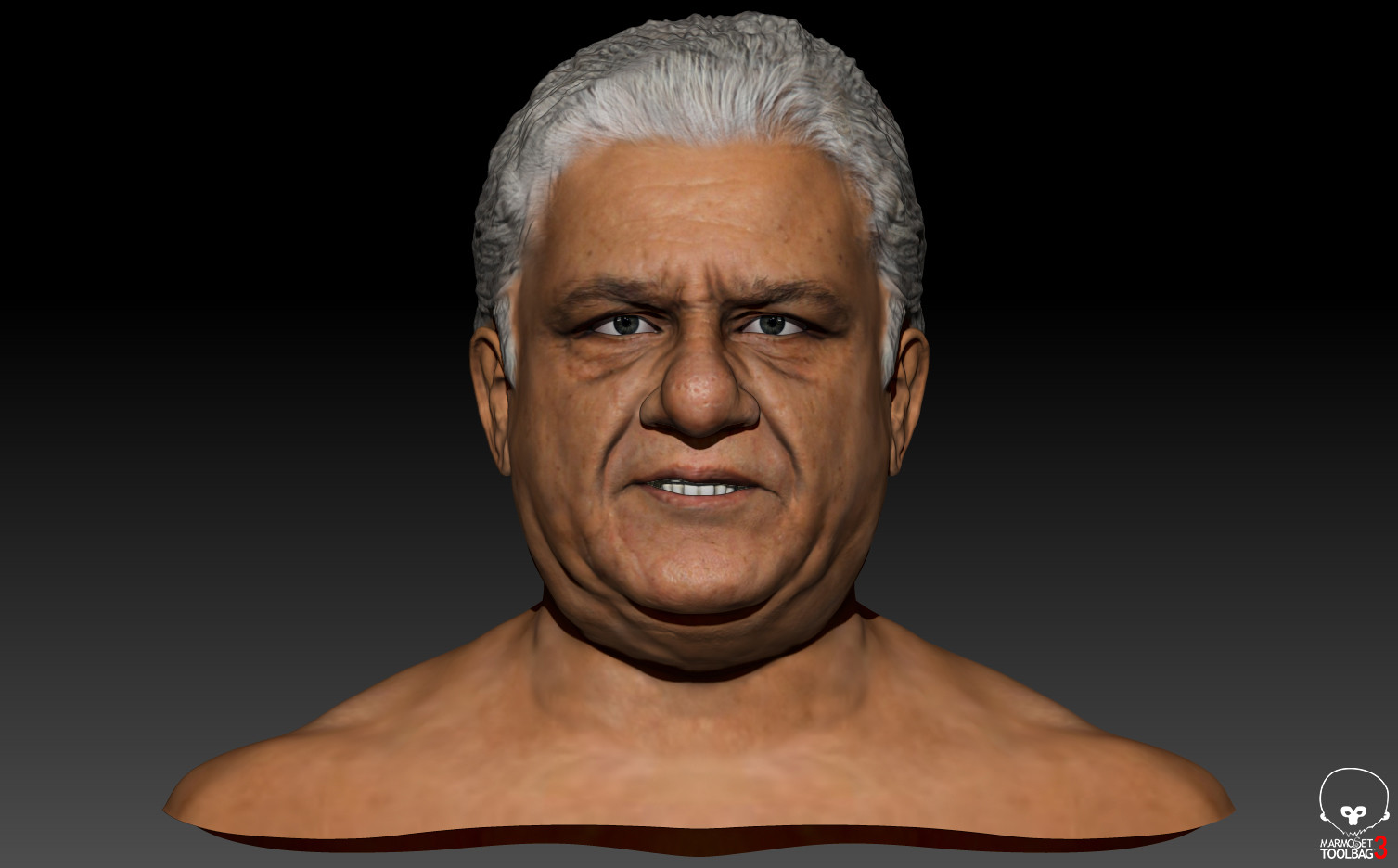 ArtStation - Om Puri (3D Face Model)