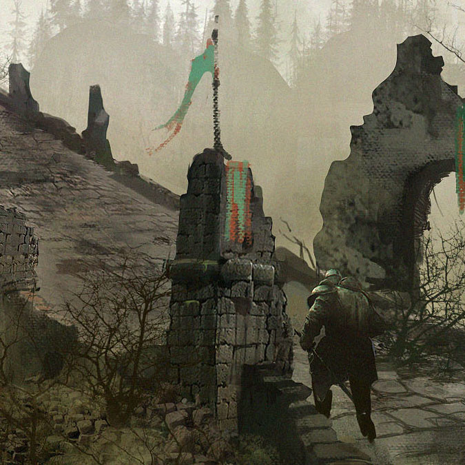 ArtStation - Destroyed Bridge