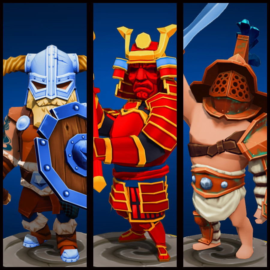ArtStation - Viking, Samurai & Gladiator