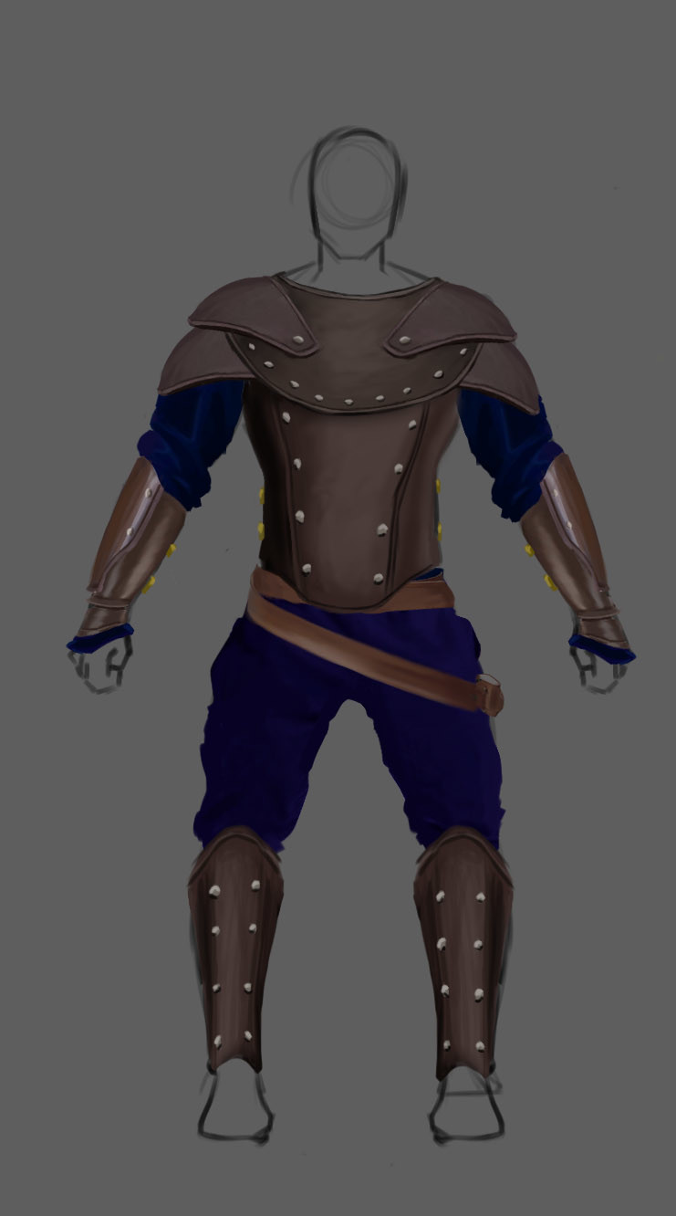ArtStation - Light Armour Character Turn-around