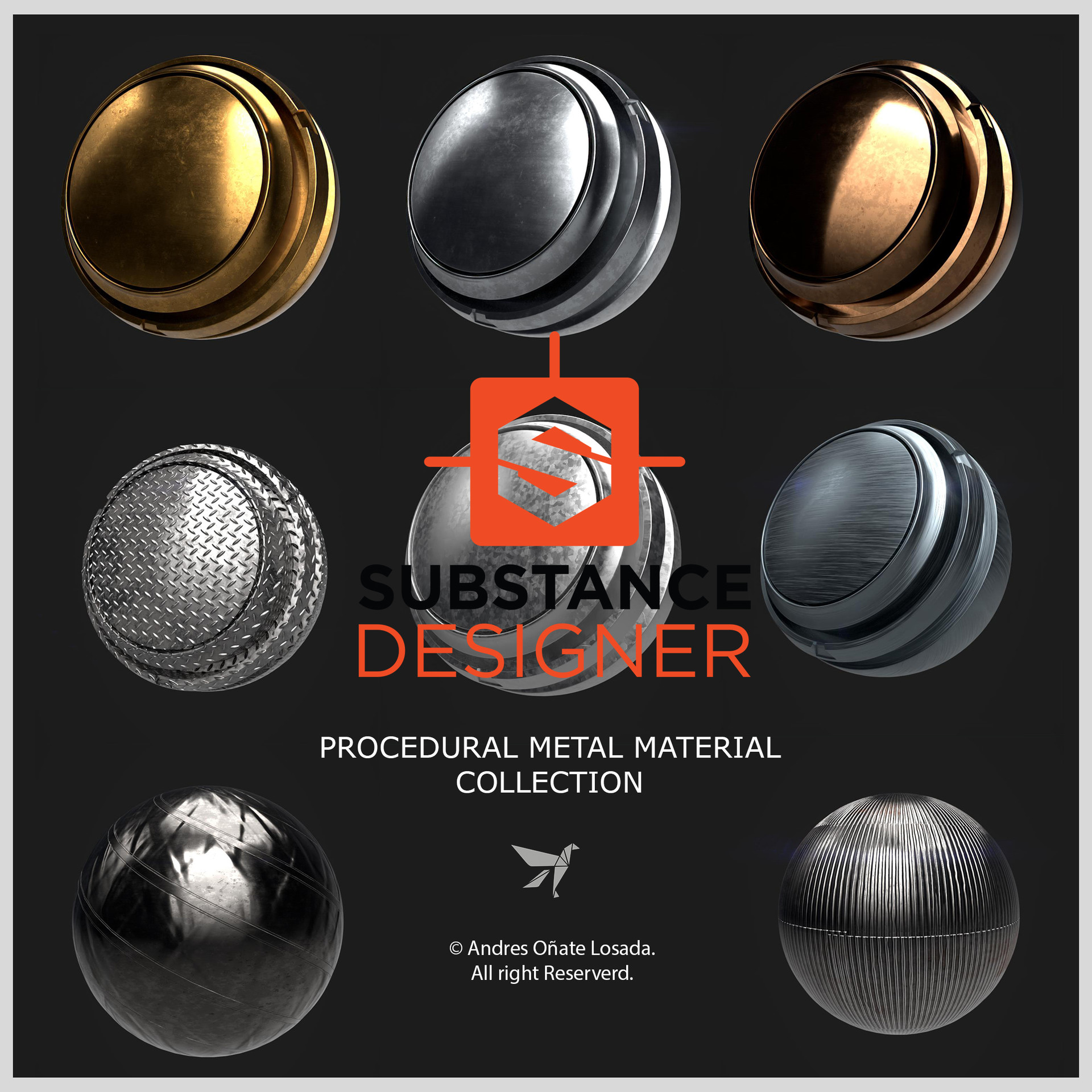 ArtStation - Substance Metal Material PBR Collection